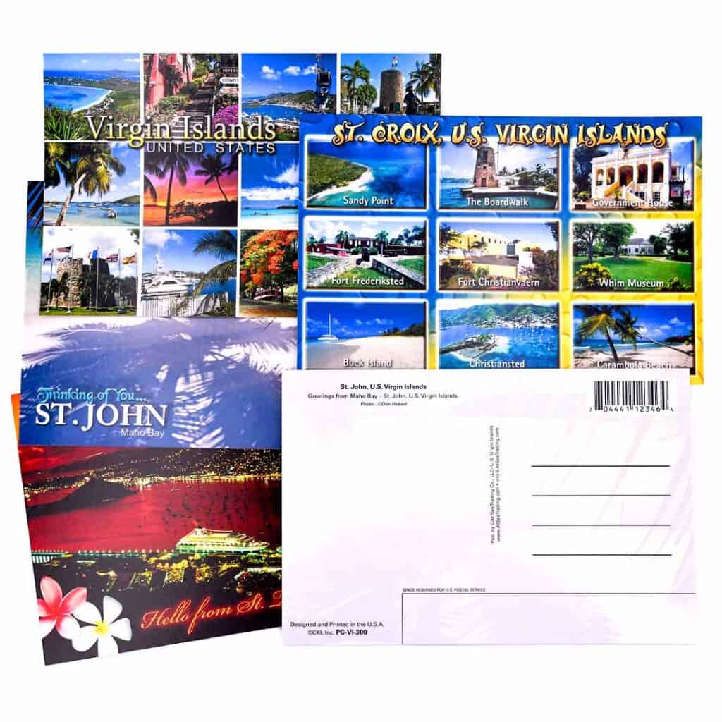 Set of 10 British Virgin Islands (BVI) Postcards
