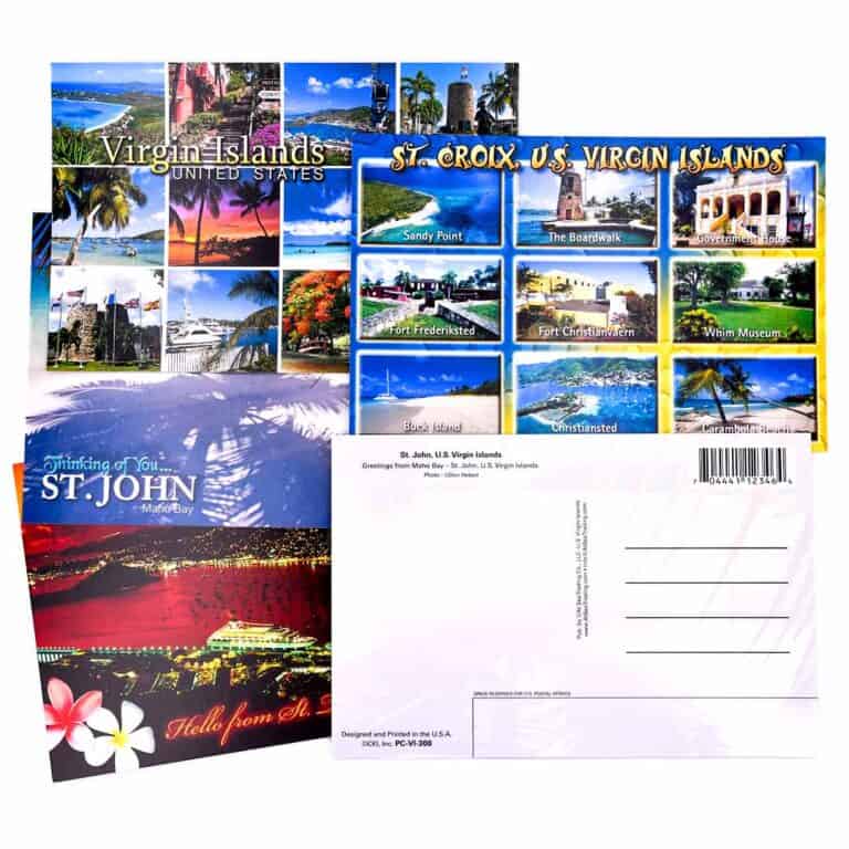 Set of 10 British Virgin Islands (BVI) Postcards